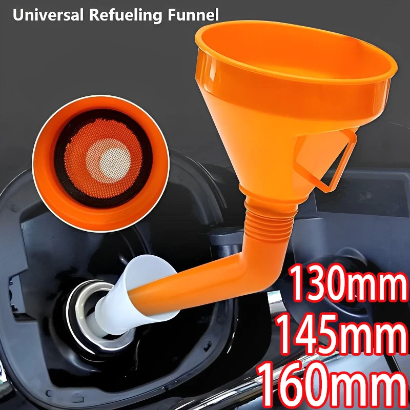 Plastic Car Motorcycle Refuel Gasoline Engine Oil Funnel Moto Car Long ...