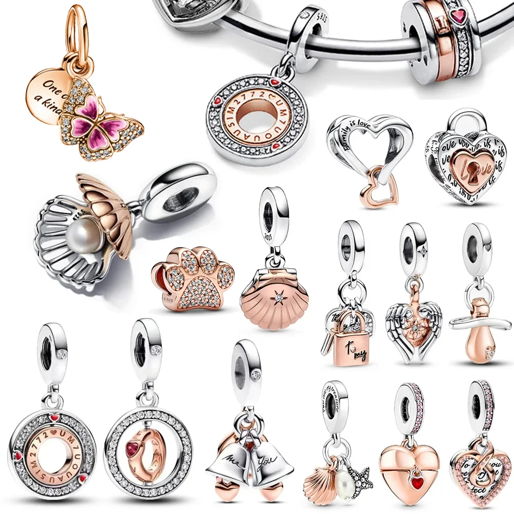 Sea-Shell-Pearl-Dangle-Charm-Sterling-Silver-Fit-Pandora-Charms-Silver ...