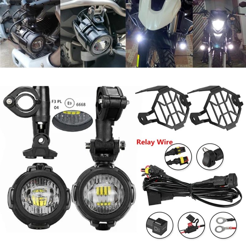 Universal Motorcycles Headlight Fog Light Led Auxiliary Driving Lamp ...