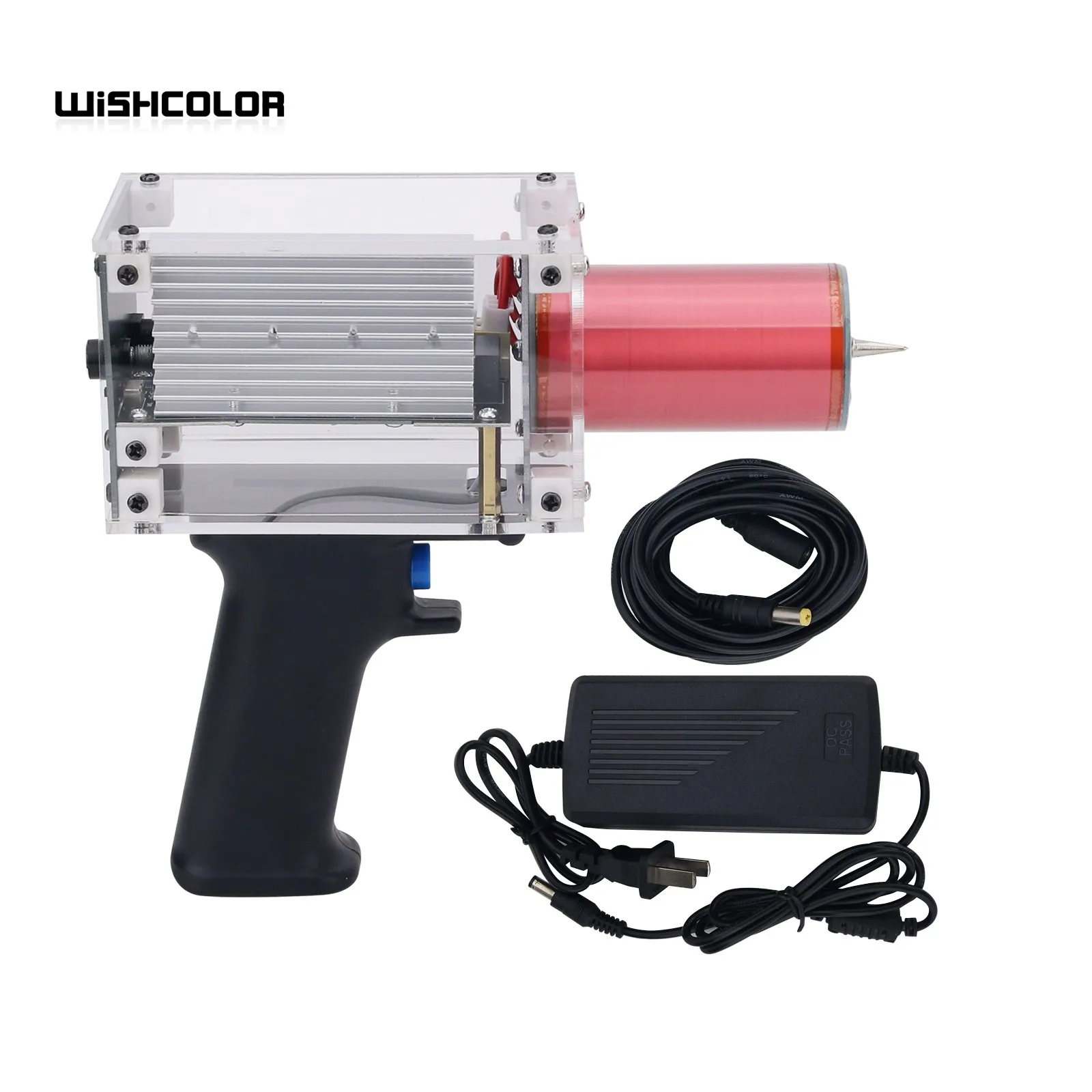 Wishcolor-Handheld-Tesla-Coil-Portable-Tesla-Coil-Gun-Arc-Generator ...