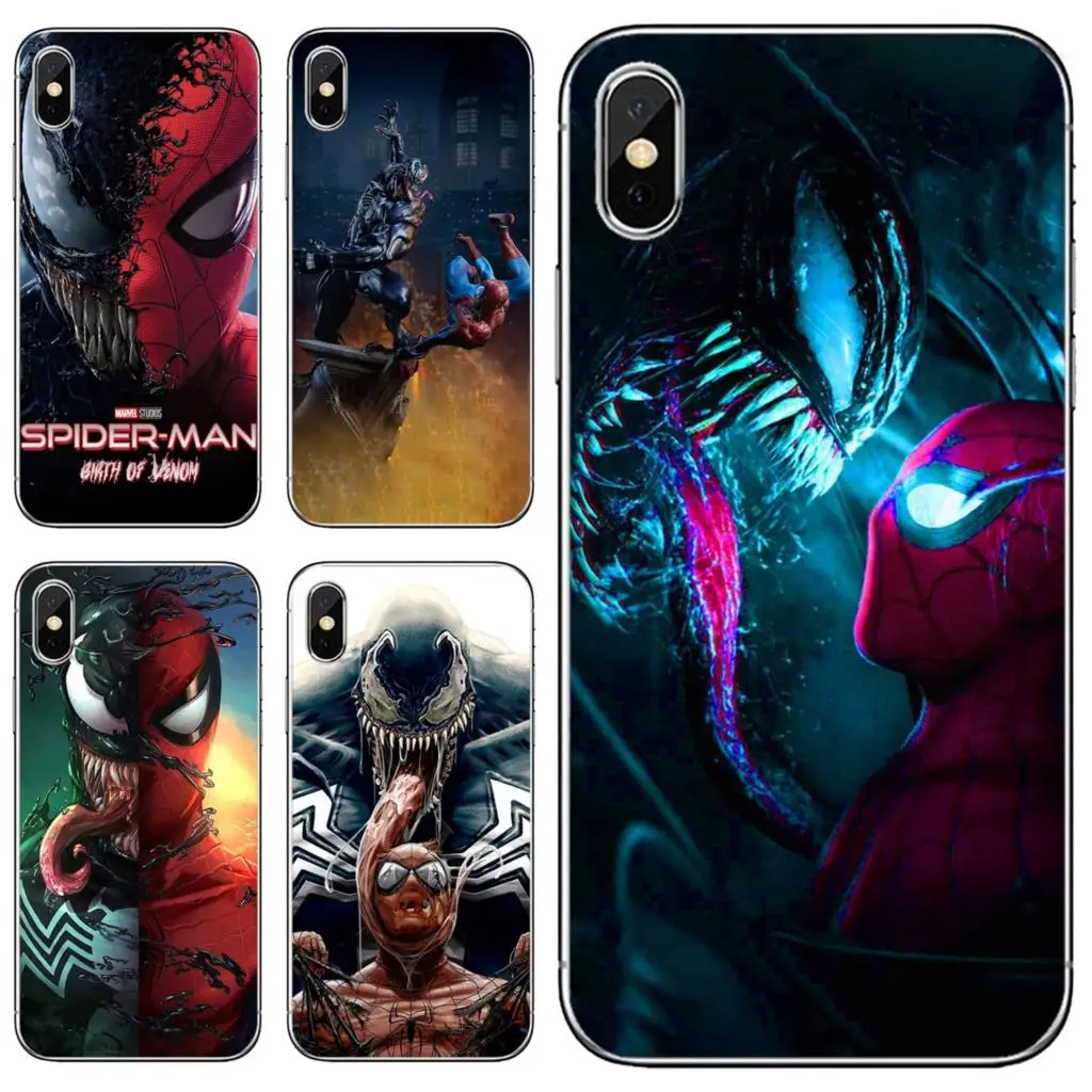 Funda de silicona para teléfono móvil, carcasa de Spider Man ...