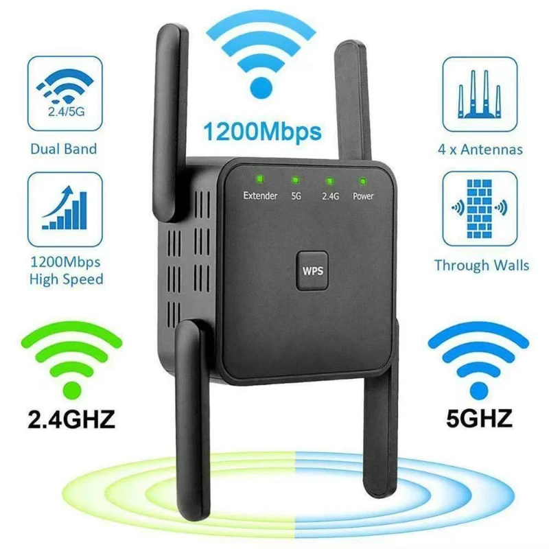 1200m Wireless Wifi Network Signal Amplifier Wireless Receiving ...
