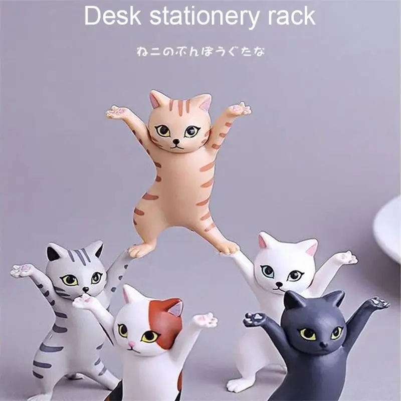 5-St-ck-tanzende-Katze-Figur-Dekoration-Animation-Katze-Modell-Mode ...