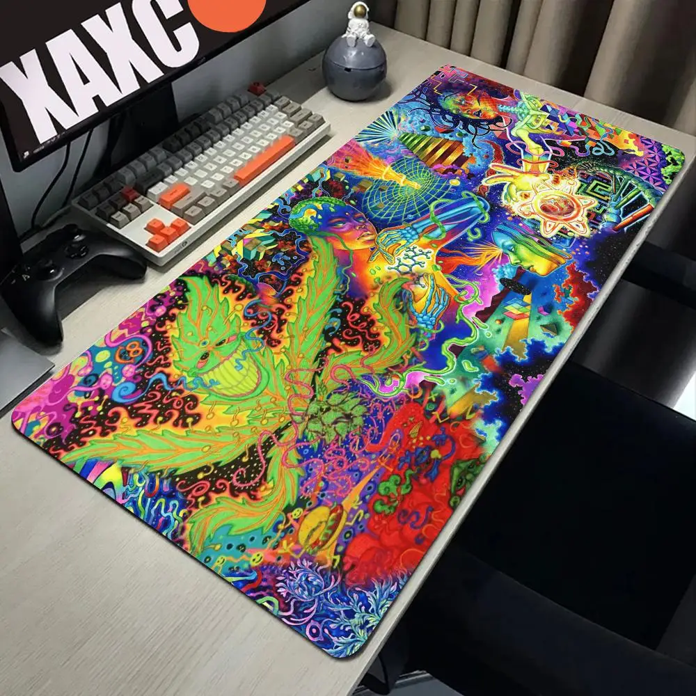 Trippy-Psychedelic-Weed-Large-Gaming-Mouse-Pad-Computer-Mousepad-PC ...