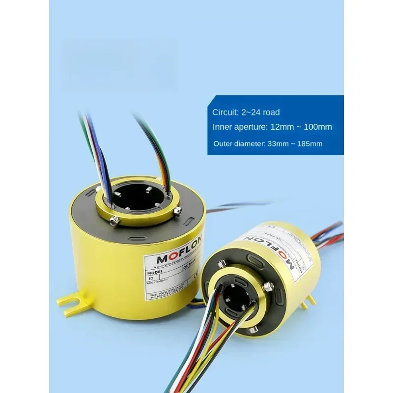 Slide-ring-rotating-conductive-collector-brush-through-hole-inner ...