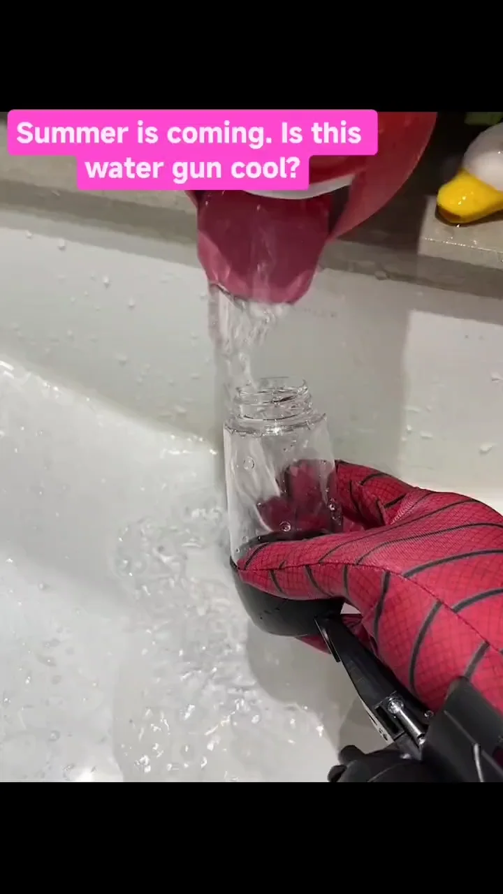SS/Spider Man Super Hero Launcher Toy with Silk Glove/Spider Real Silk ...