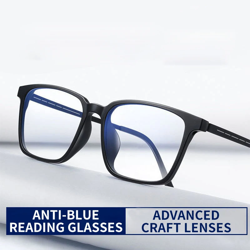 Kacamata baca Titanium pria, ultra ringan presbiopi lensa HD Anti ...