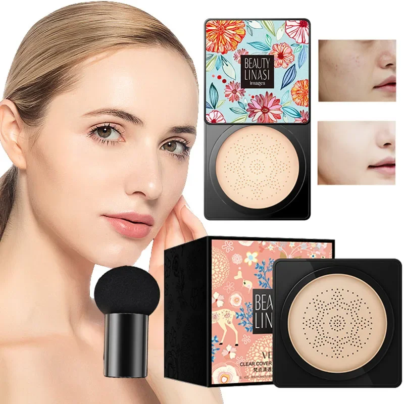 BB Air Cushion Base Foundation with Mushroom Head CC Cream Moisturizing ...