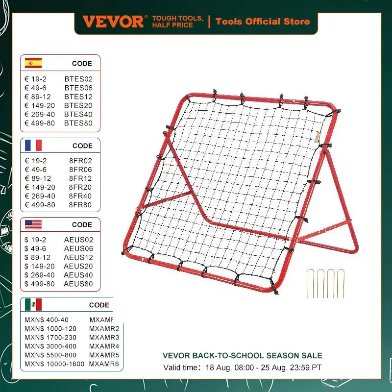 VEVOR-Soccer-Rebounder-Rebound-Net-Portable-Football-Training-Gifts ...