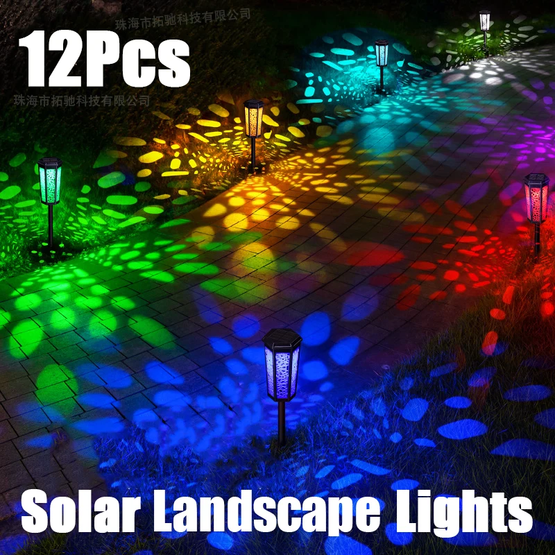 New-Solar-Lights-Outdoors-LED-Garden-Waterproof-Landscape-Path-for-Yard ...