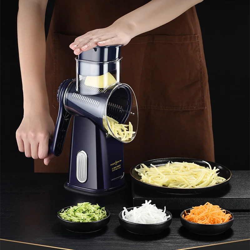 Kitchen-Veggie-Chopper-Multifunction-Tools-Manual-Drum-Grater-Food ...