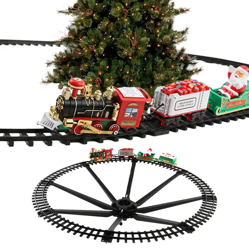 Christmas-Electric-Train-Set-For-indoor-Xmas-Tree-Track-Car-toy ...