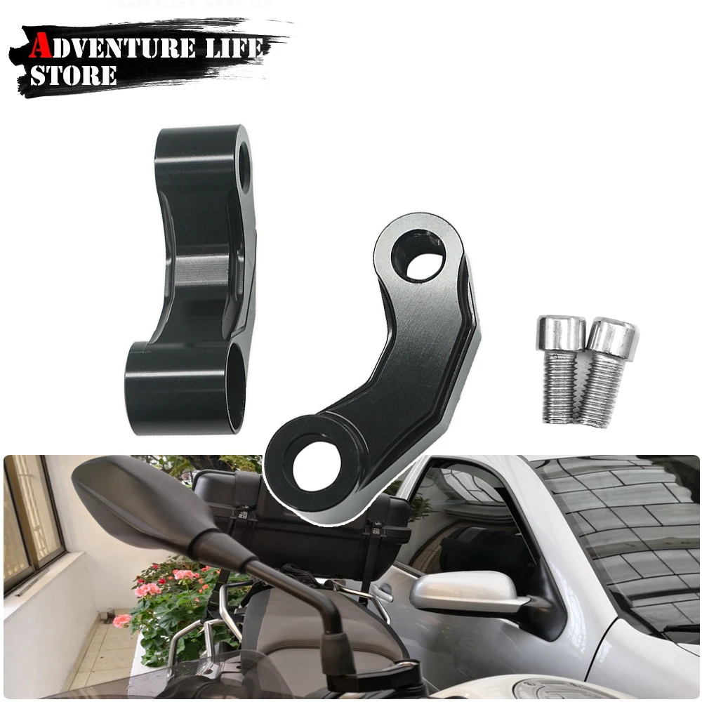 Motorcycle Adjustable Mirrors Riser Extension Bracket For R1250GS ...