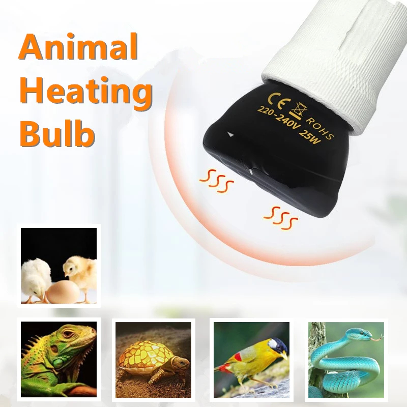 Reptile-Heating-Light-For-Lizard-Turtle-Heat-Light-Bulb-Black-Infrared ...