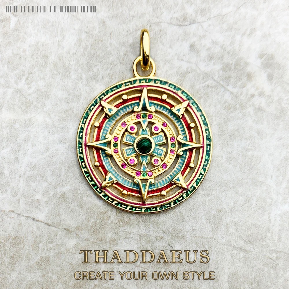 Pendants-Golden-Mythical-Aztec-Amulet-New-Jewelry-Vintage-925-Sterling ...