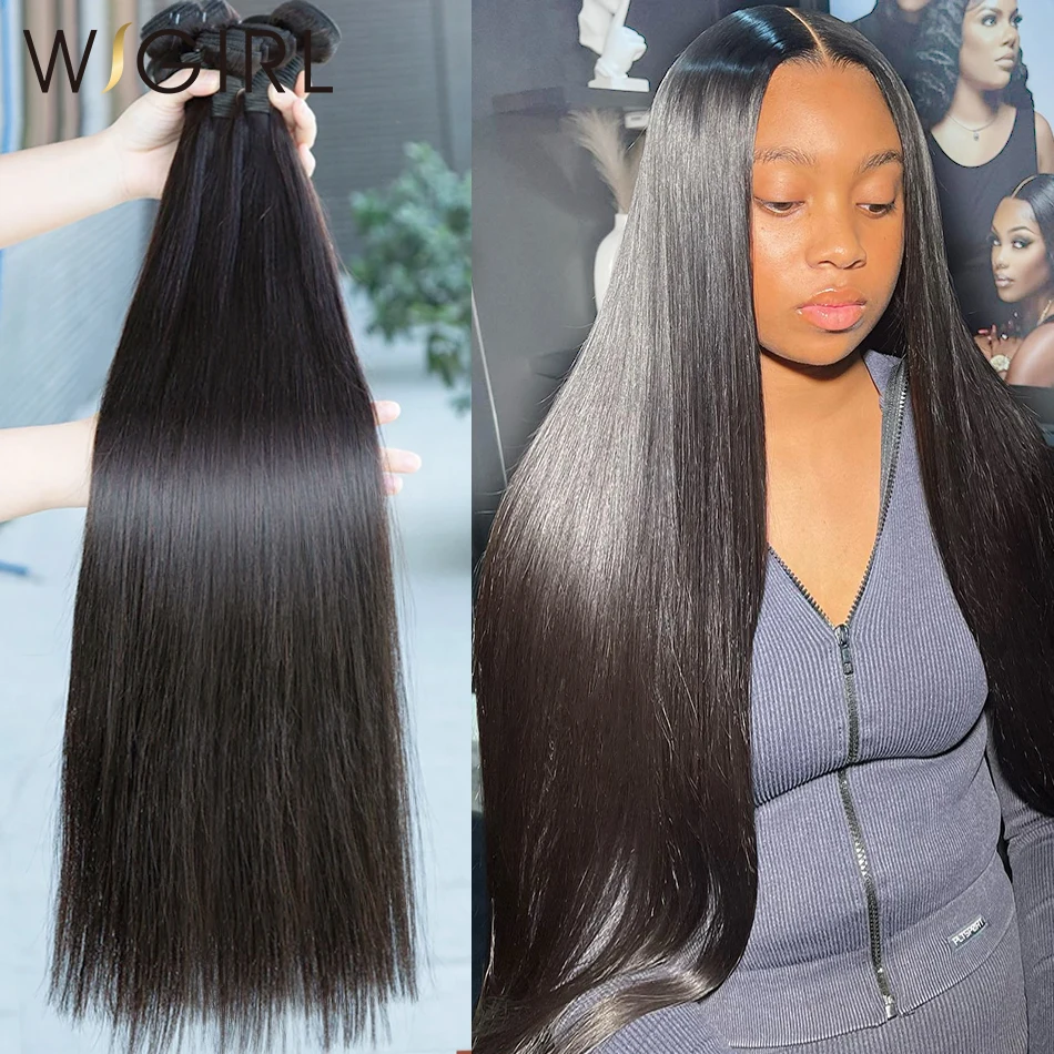 Wigirl-30-40-42-Inch-Bone-Straight-Human-Hair-Weave-Bundle-Brazilian ...