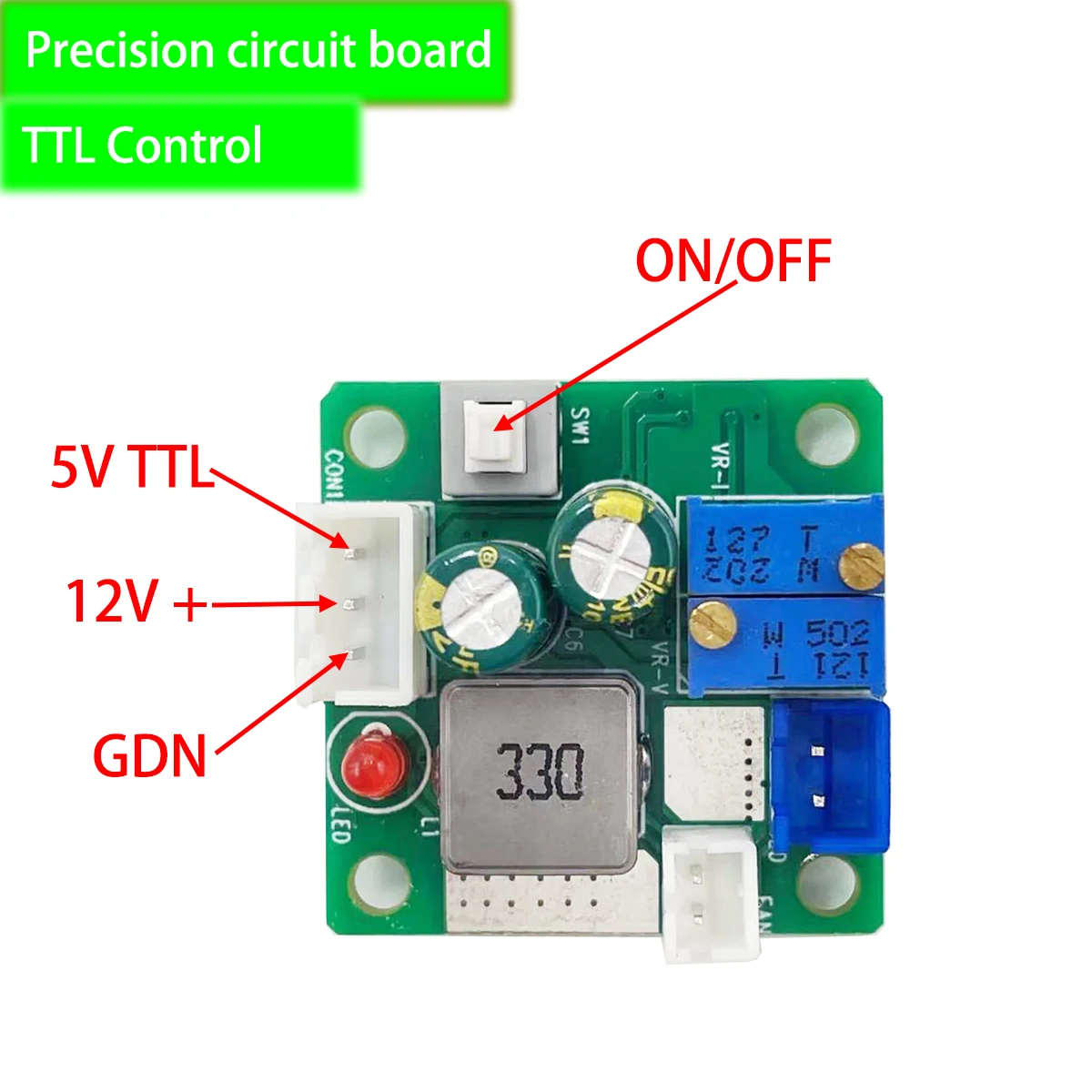 Green 520nm 800mW Laser Diode Module Focusable Dot/TTL/Analogue Good ...
