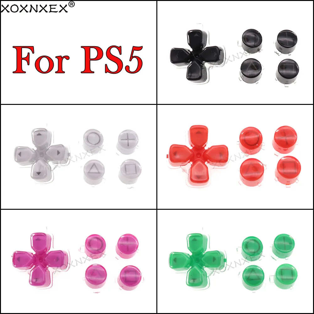 XOXNXEX-For-PS5-Controller-Replacement-Dpad-ABXY-Jelly-Buttons-Trigger ...