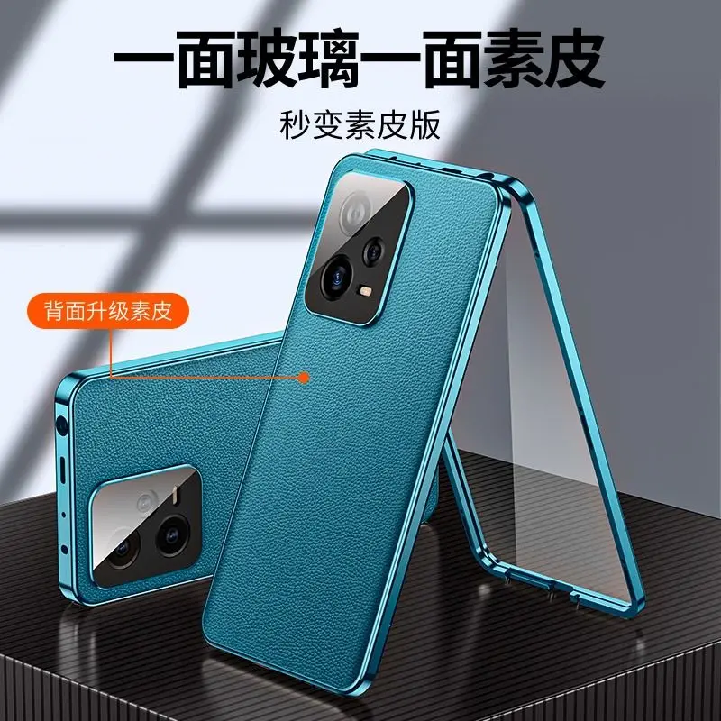 Funda-para-Redmi-Note-12-Turbo-Pro-Plus-360-cubierta-de-cuero-de-vidrio ...