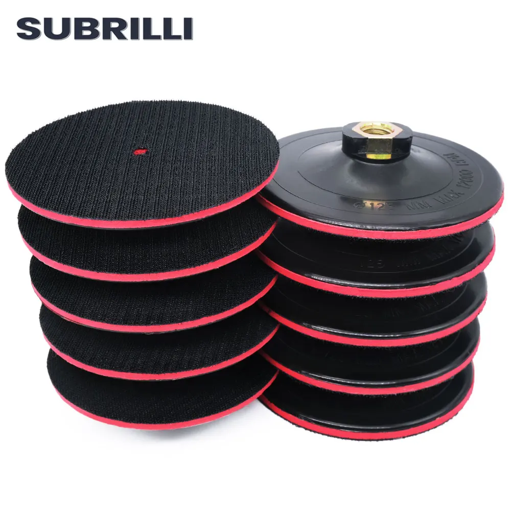 SUBRILLI-5-Inch-Foam-Plastic-Backing-Pad-M14-5-8-11-Sanding-Disc-Backer ...