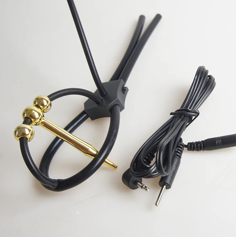 E Stim Estim E-stim Cock Glans Ring Penis Electric Stimulation Electro ...