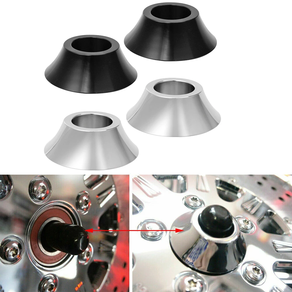 Motorcycle Front 25mm Tapered Axle Wheel Spacers For Harley Touring ...