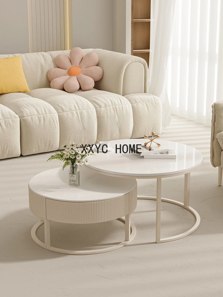 Stone-Plate-Coffee-Table-Living-Room-Home-Modern-Simple-Small-Table ...