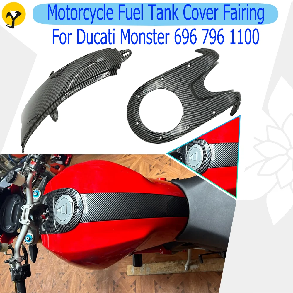 For-Ducati-Monster-696-796-1100-Motorcycle-Fuel-Tank-Shell-Fairing-Fit ...