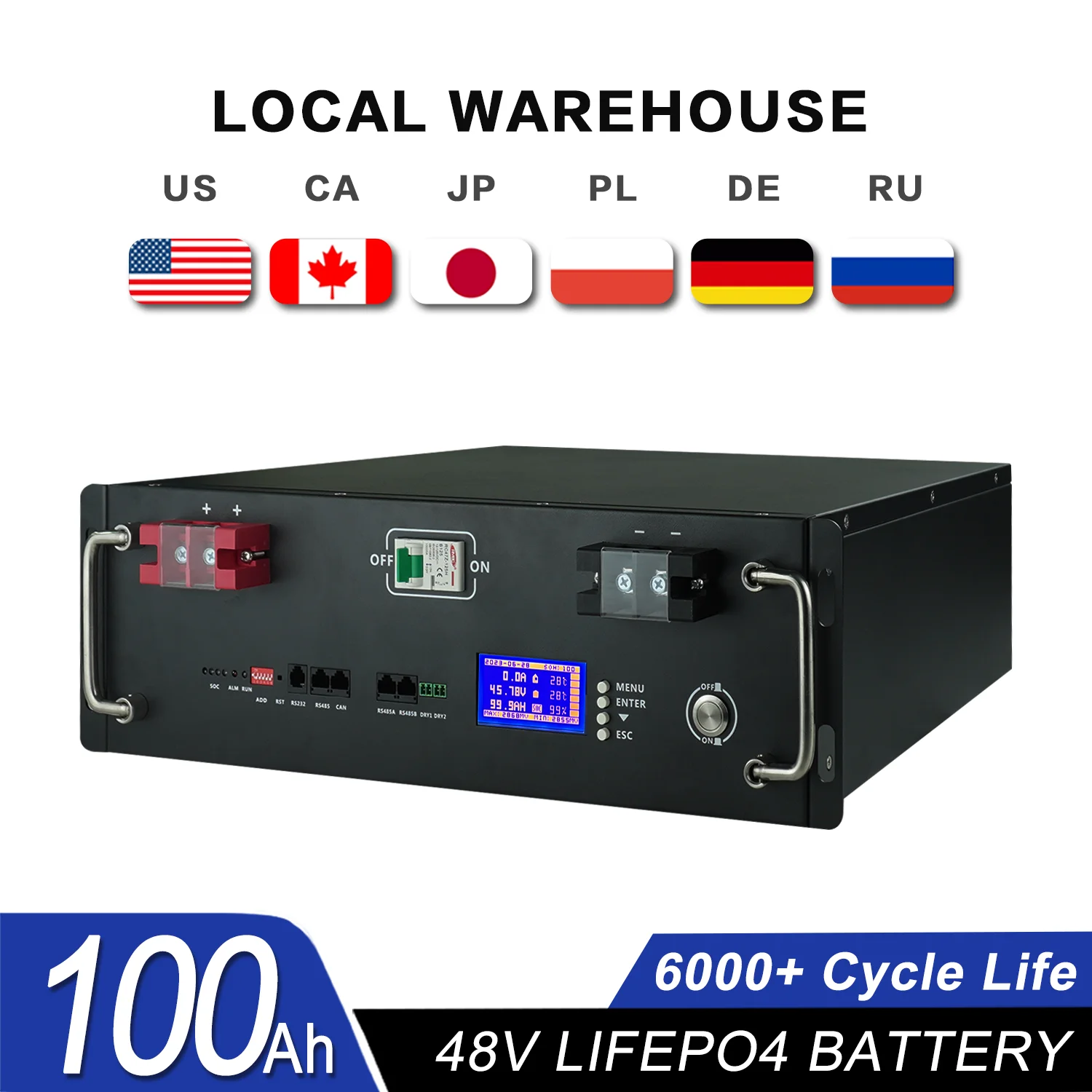 LiFePO4-48V-100Ah-Battery-Pack-51-2V-200Ah-120Ah-50Ah-Lithium-Battery ...