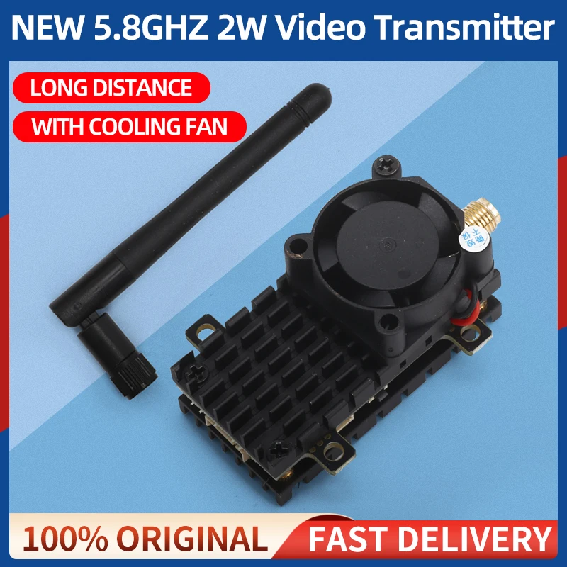 Over 20Km Range 5.8Ghz 2W FPV VTX Wireless Image Video Transmitter 5.8G ...