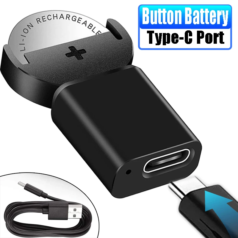 Universal-Type-C-Port-Rechargeable-Button-Battery-Charger-with-Cable ...