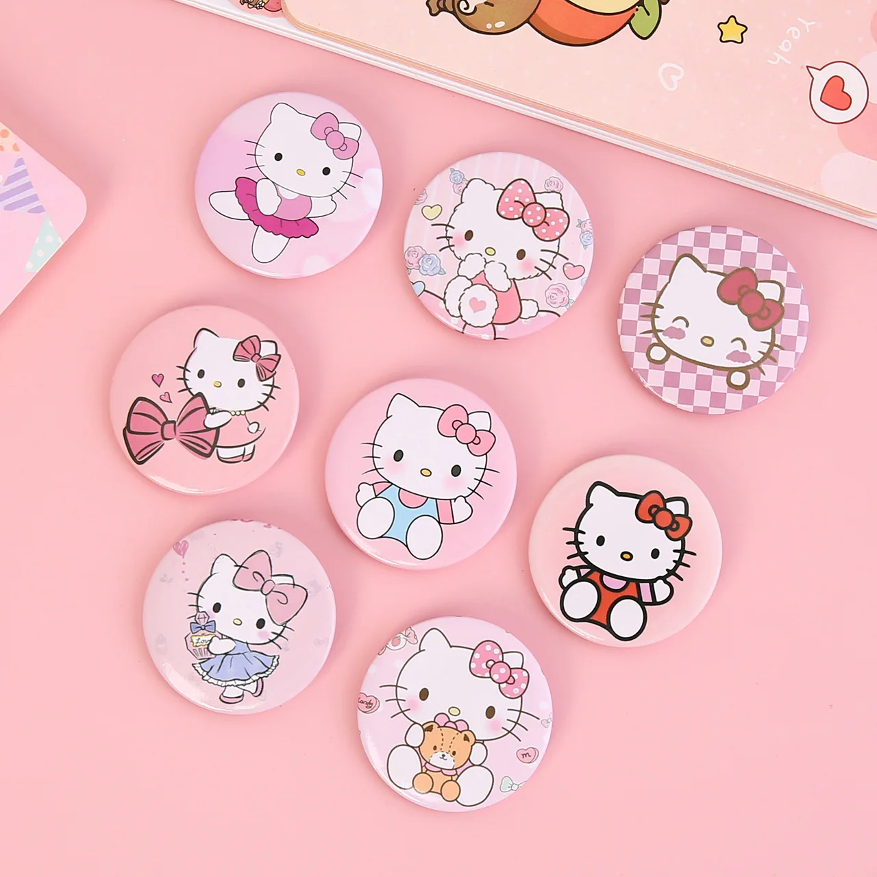 5Pcs-Set-Kawaii-Hello-Kitty-Chest-Badge-Sanrio-Cartoon-Figure-Brooch ...