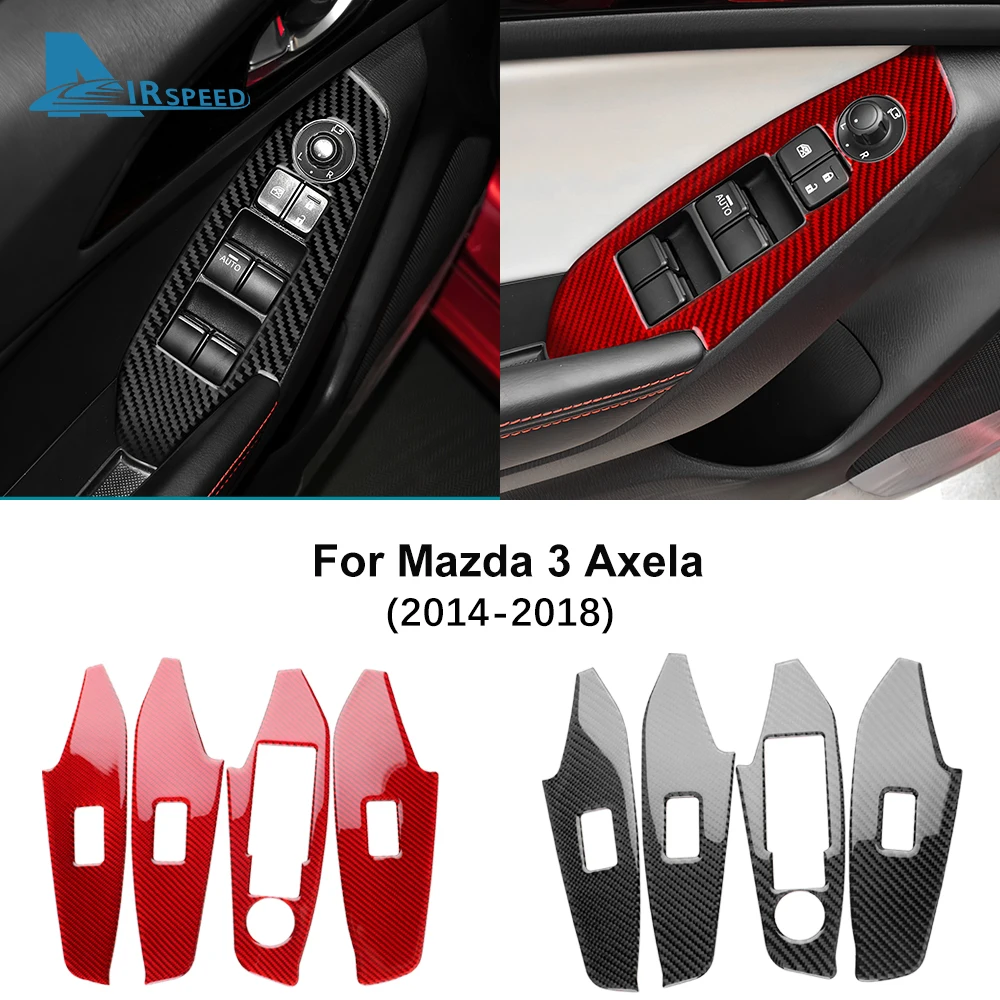 Real Soft Carbon Fiber Sticker For Mazda 3 Axela 2014 2015 2016 2017 ...