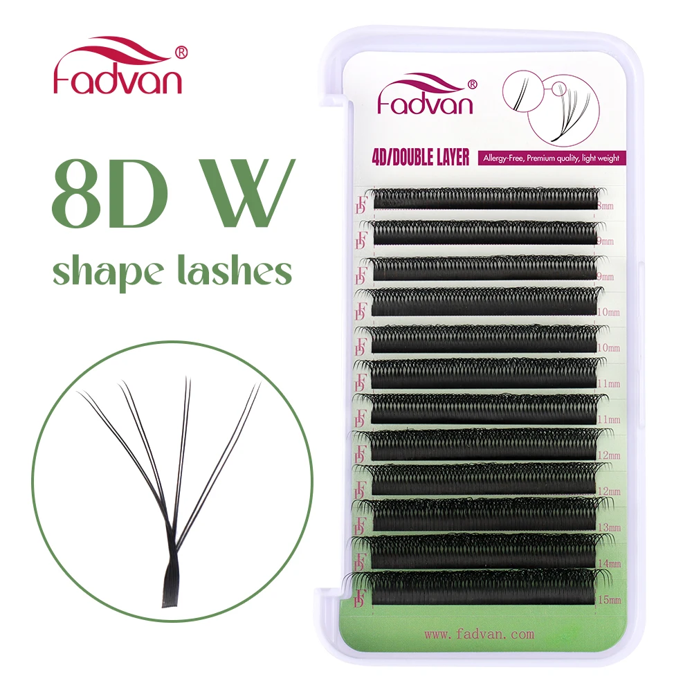 FADVAN-8D-6D-10D-W-Lashes-Double-Layer-W-Shape-Lash-Extensions-Natural ...