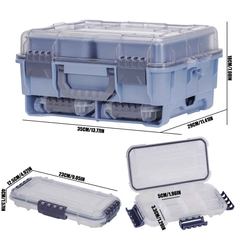 Seaknight Hard Fishing Storage BOX Thickened Large Space Box Pink/Blue ...