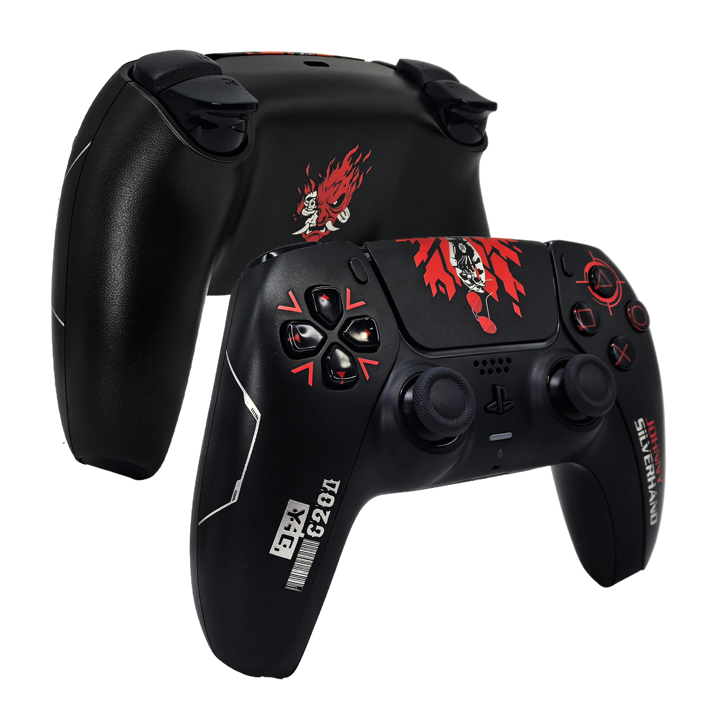 For PS5 Controller Shell, Cyberpunk Silverhand Custom Faceplate Cover ...
