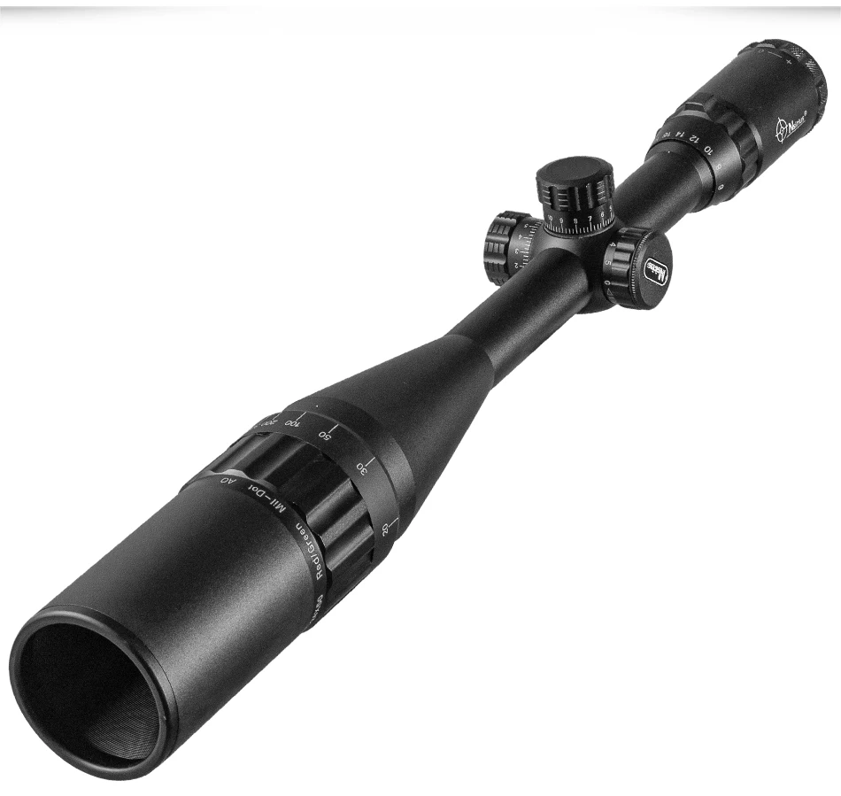 NSIRIUS 6-24x50AOE Optics Red Green illuminated Mil Dot Rifle Scope ...