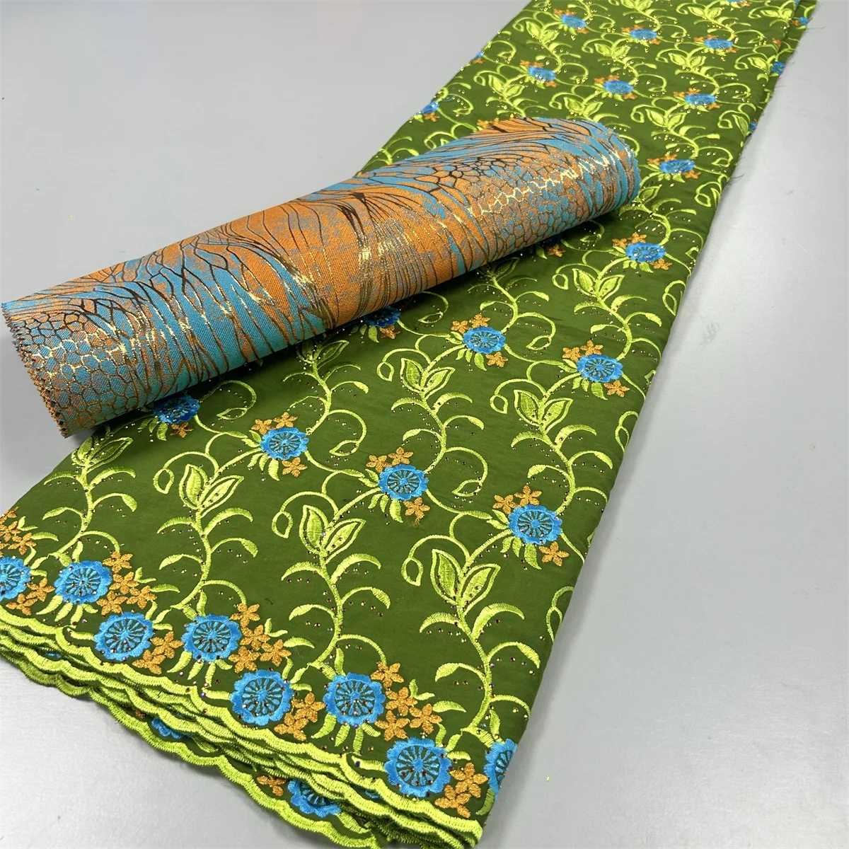 5yards-Swiss-Voile-lace-fabric-with-Sego-Head-Tie-Nigerian-Cotton-Lace ...