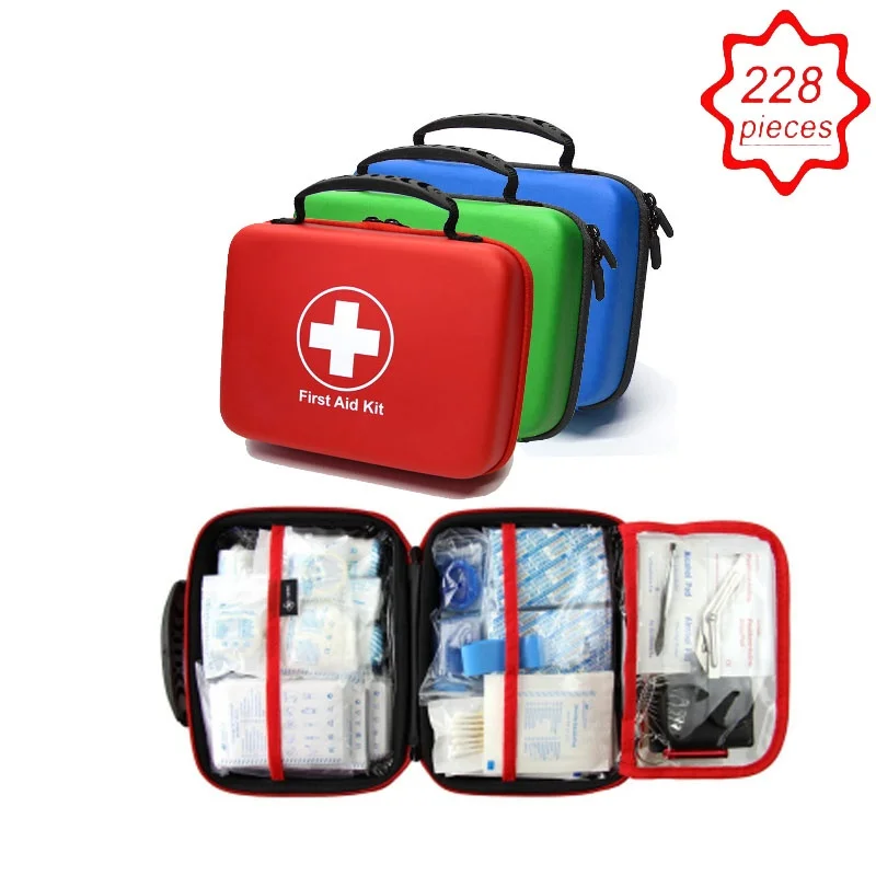 228pcs Waterproof First Aid Kit – Adventure Ready Outlet