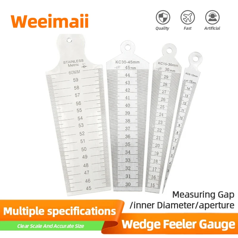 Wedge Feeler Gauge Taper Gauge Conical Gaugs For Measurement Valve ...