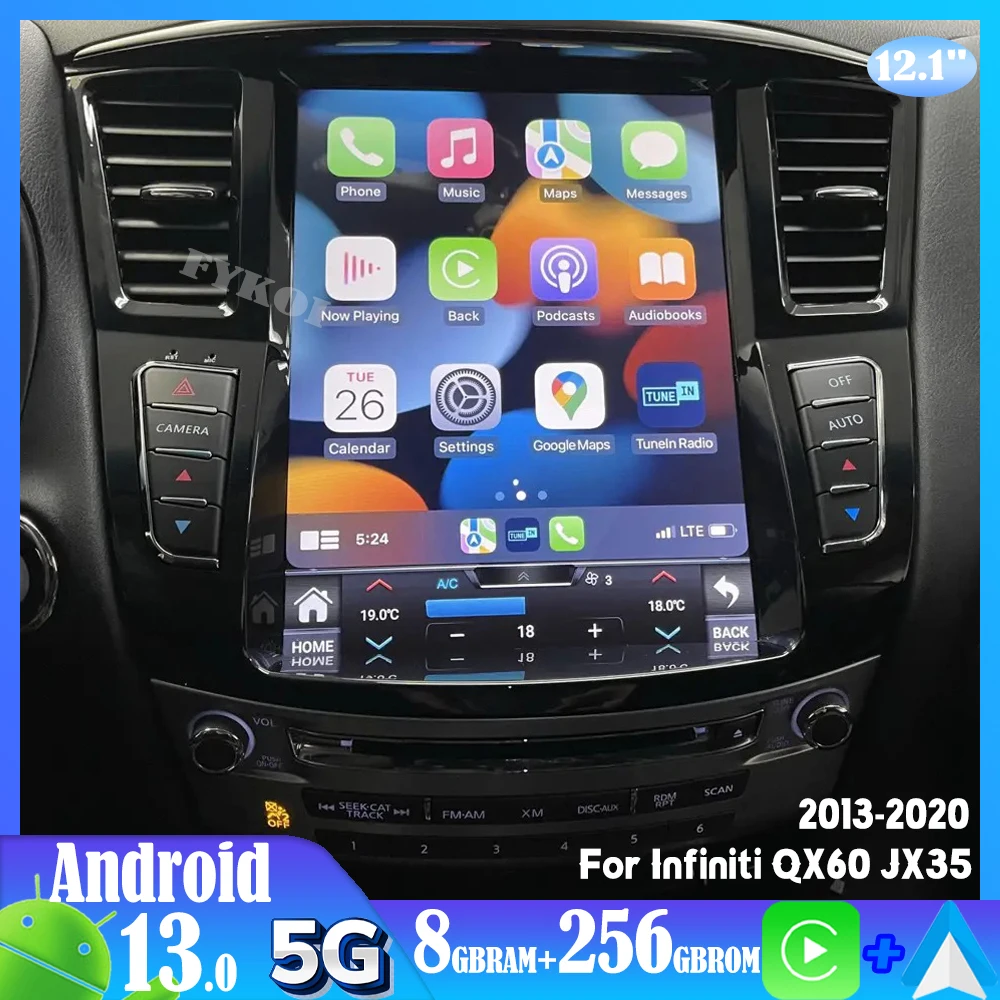 Android-13-For-Infiniti-QX60-JX35-2013-2020-Car-Radio-Automotive ...