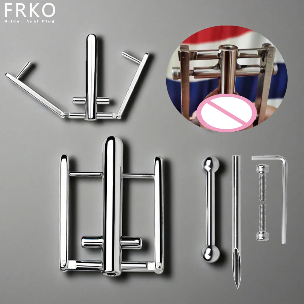 FRKO PA Perforación Piercing Metal CBT Jaula de Castidad BDSM Juguetes ...