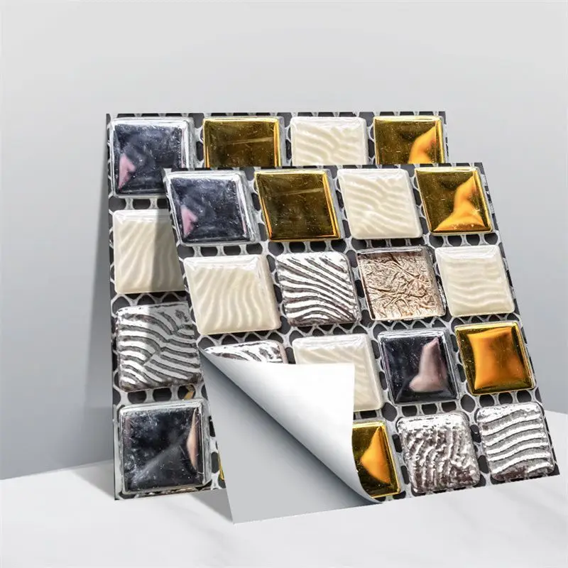 A-set-of-10PCS-3D-Mosaic-Wall-Stickers-Crystal-Tile-Pasting-Sticker ...