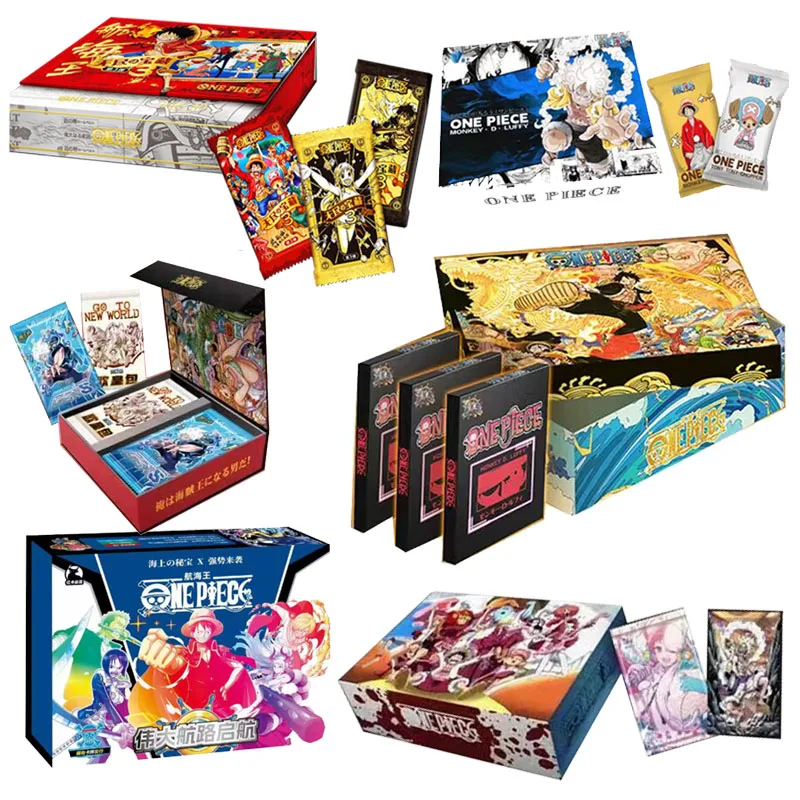 1 Box One Piece Cards Collection Booster Box Full Set Luffy Roronoa ...