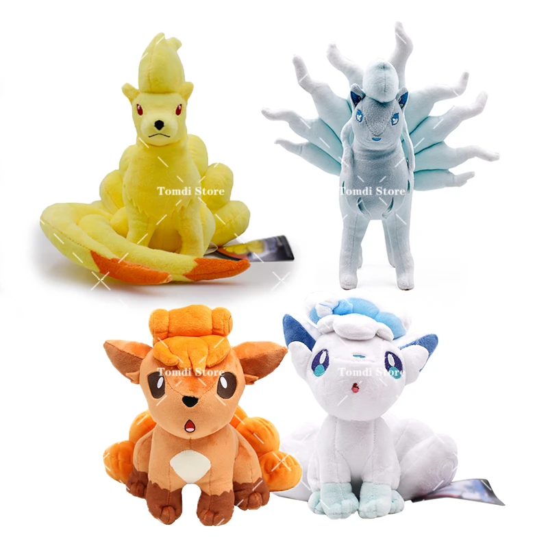 Pokemon Alolan Vulpix Plush ตุ๊กตา Vulpix ตุ๊กตาของเล่น Kawaii Fox ...