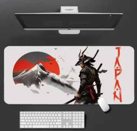 Anime Japanese BUSHIDO Kanji Graffiti Mousepad Desk Mat,Samurai Gaming ...