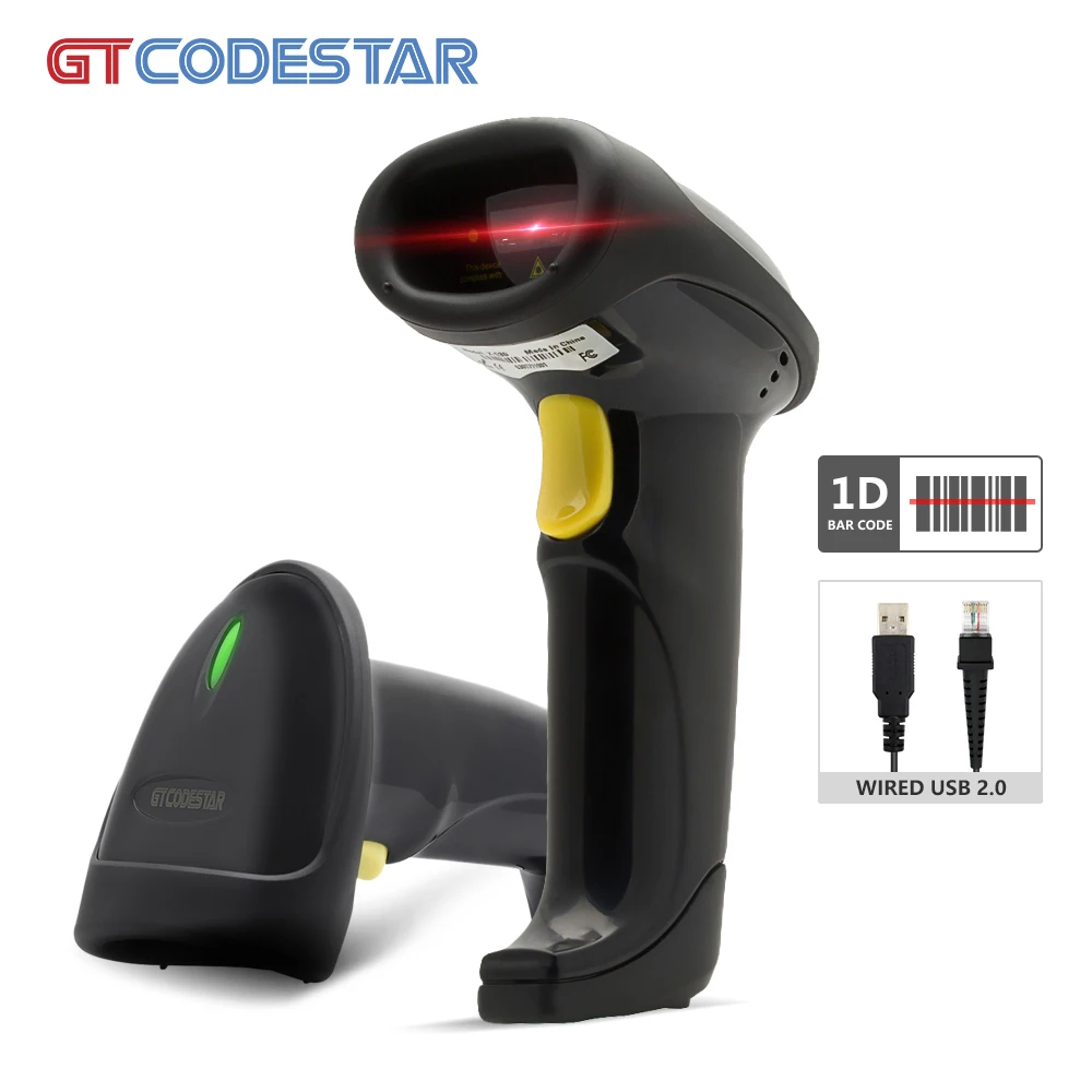 GTCODESTAR-X-530-USB-1D-Laser-Barcode-Scanner-Bar-Code-Reader-for ...