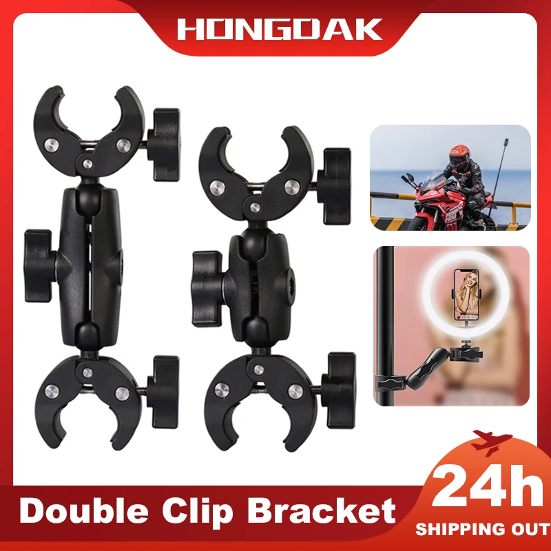Motocicleta-Bicicleta-Duplo-Clip-Bracket-Insta360-Um-X2-X3-GoPro-11-10 ...