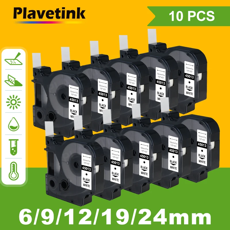 10PC-45013-45010-45018-40913-Labeling-Tape-Cartridge-Compatible-for ...
