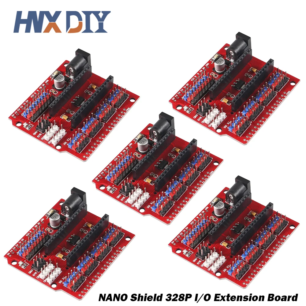 5PCS NANO Shield 328P I/O Extension Board Module For Arduino Nano UNO ...